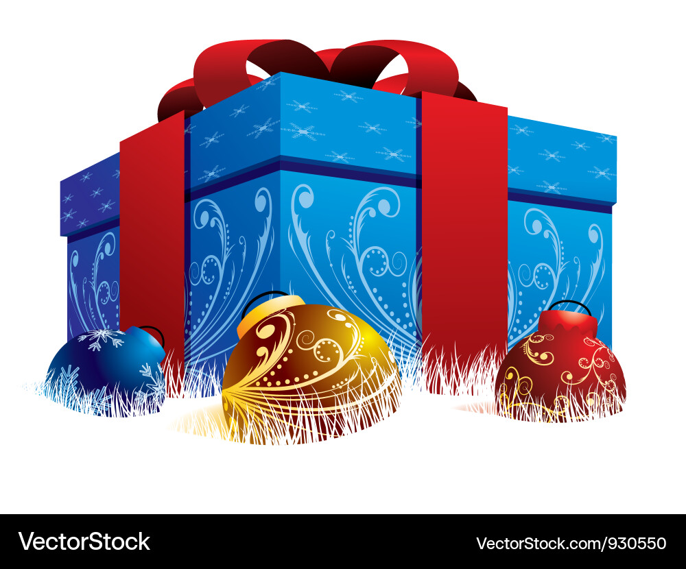 Christmas gift Royalty Free Vector Image - VectorStock