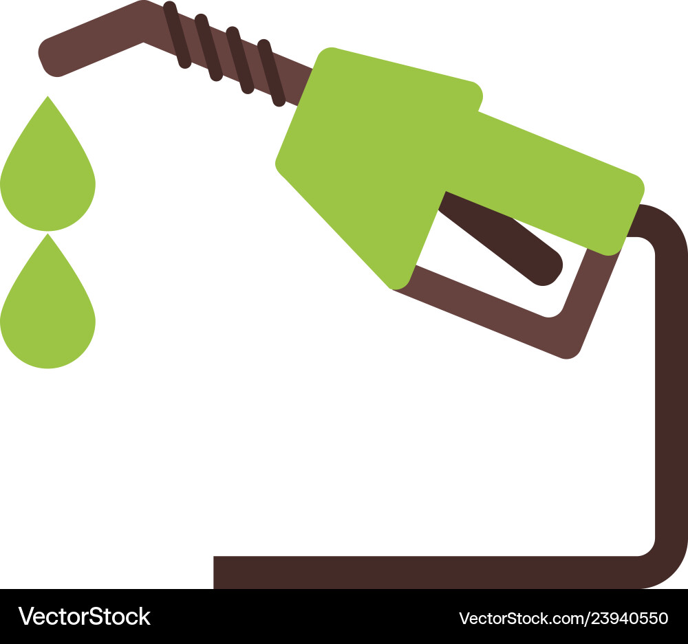 Green fuel dispenser Royalty Free Vector Image
