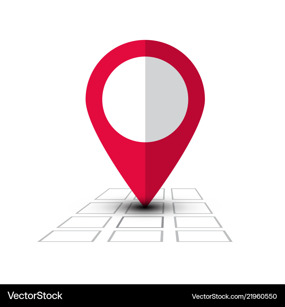 Red pin icon Royalty Free Vector Image - VectorStock