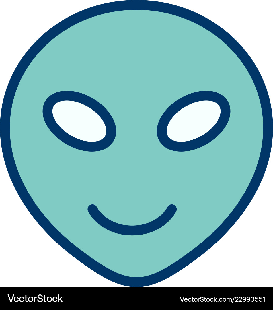 Alien emoji icon Royalty Free Vector Image - VectorStock