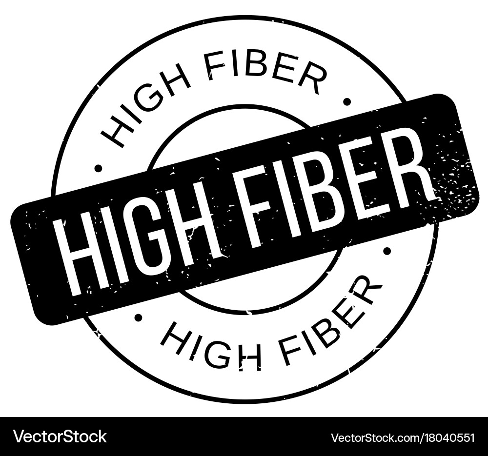 High fiber rubber stamp Royalty Free Vector Image