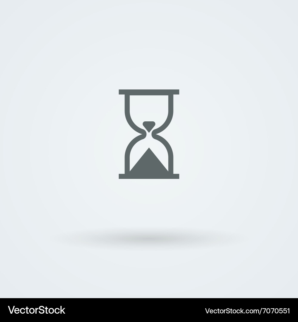 Hourglass icon time pictograph Royalty Free Vector Image