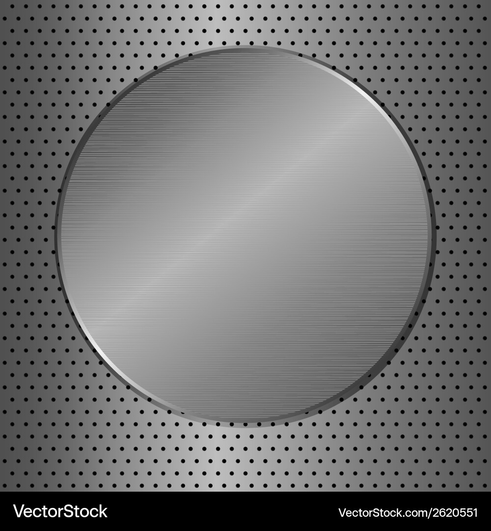 Metal circle Royalty Free Vector Image - VectorStock