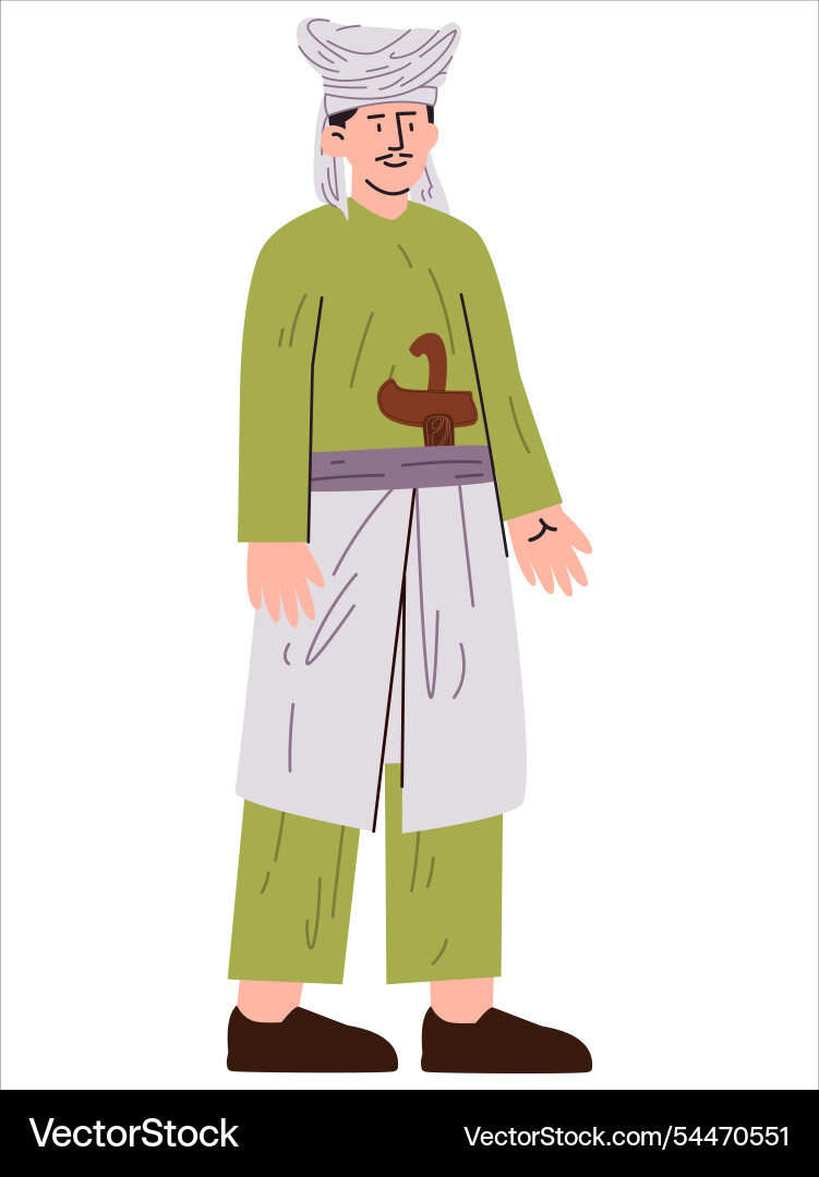 Sultan nuku muhammad amiruddin indonesia tidore Vector Image