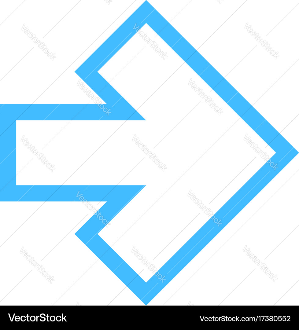 Arrow sign navigation icon pointer symbol Vector Image