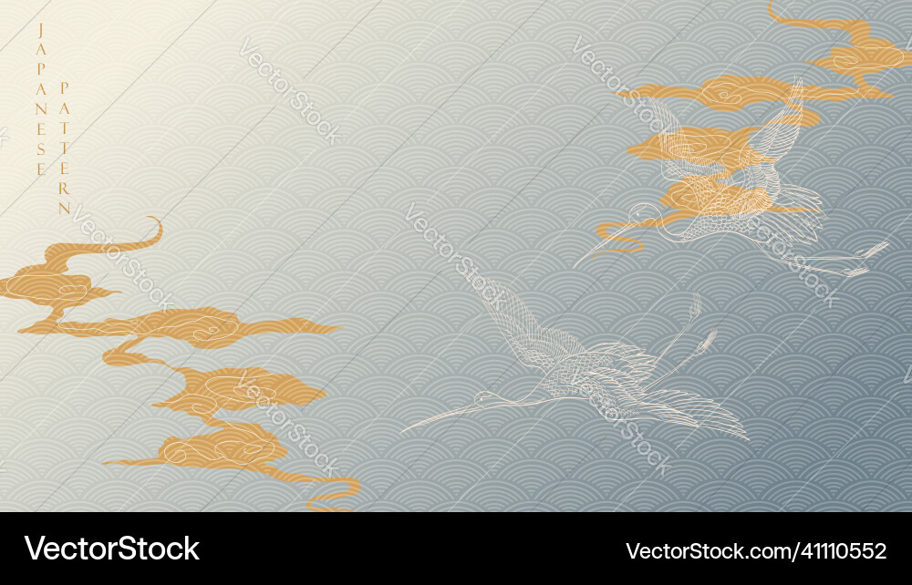 Art landscape background with gold texture Vector Image