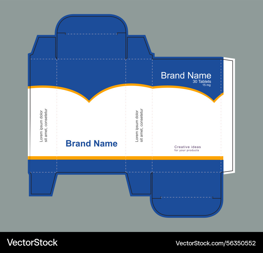 Drug box concept 15 Royalty Free Vector Image - VectorStock