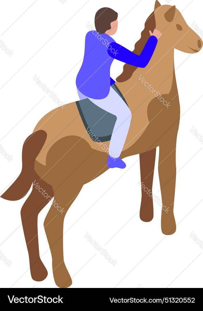 Man riding a horse Royalty Free Vector Image - VectorStock
