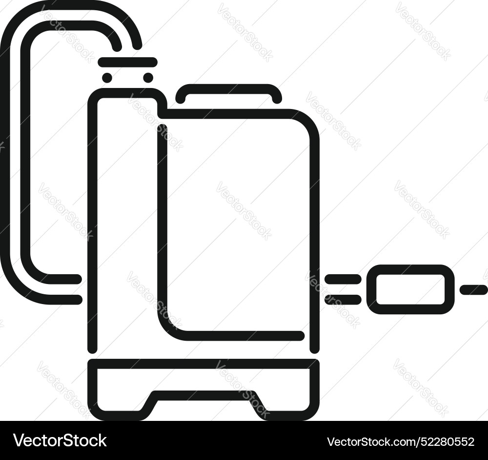 Manual agricultural sprayer for applying liquid Vector Image