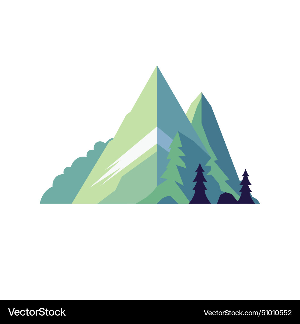 Mountain landscape design Royalty Free Vector Image