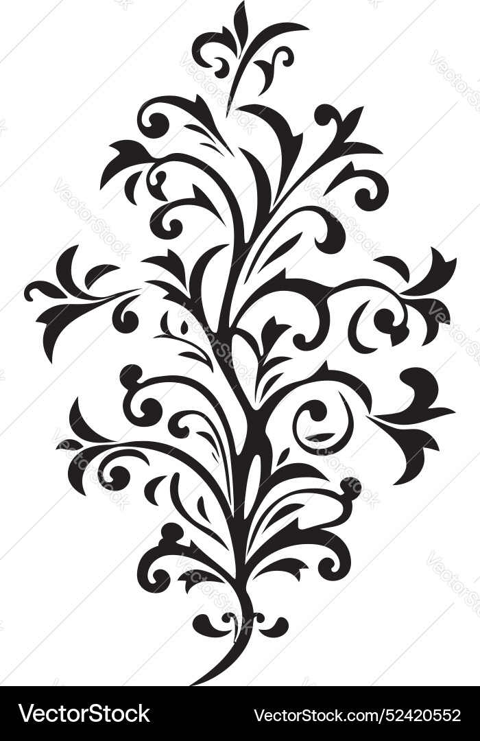 Timeless opulence vintage logo icon ornate charm Vector Image