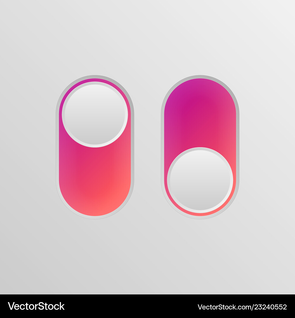 Toggle switch icon Royalty Free Vector Image - VectorStock