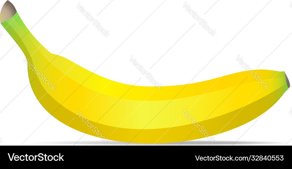 Banana isolated on white background Royalty Free Vector