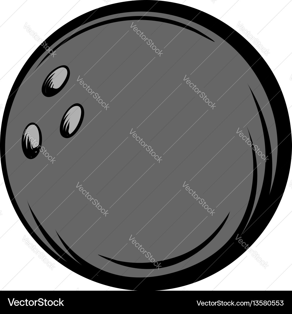 Cartoon Bowling Ball Royalty Free Vector Image
