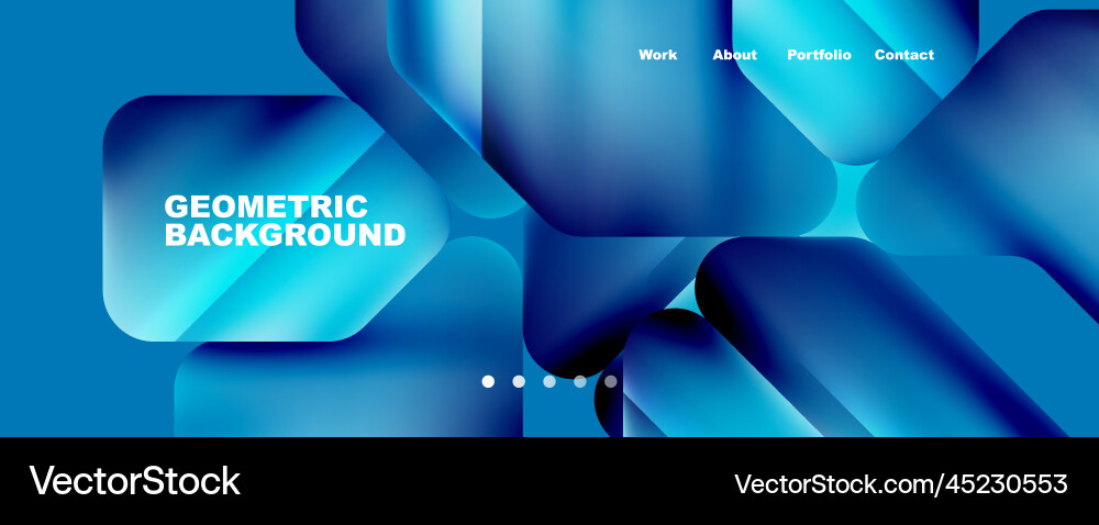 Geometric fluid shapes with liquid colors abstract