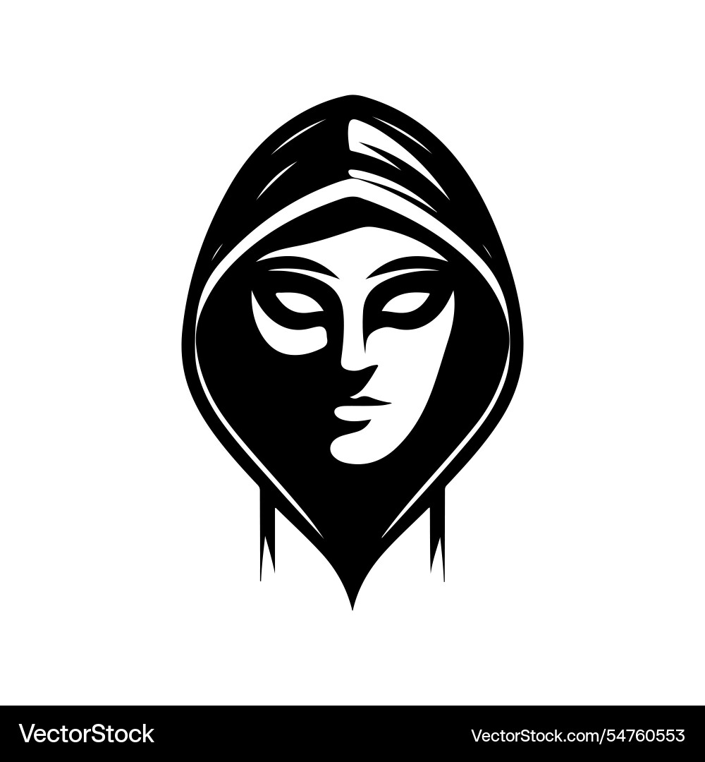 Hacker mask silhouette - perfect for graphic – Royalty-Free Vector ...