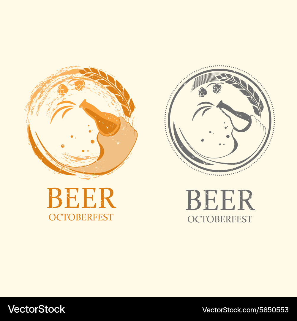 Oktoberfest logos Royalty Free Vector Image - VectorStock