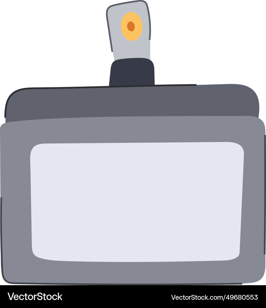 Pass-ID Karikatur Lizenzfreies Vektorbild - VectorStock