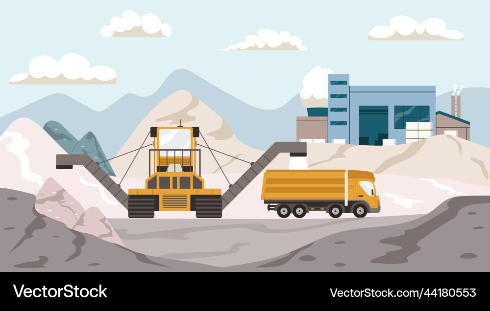Salt production Royalty Free Vector Image - VectorStock