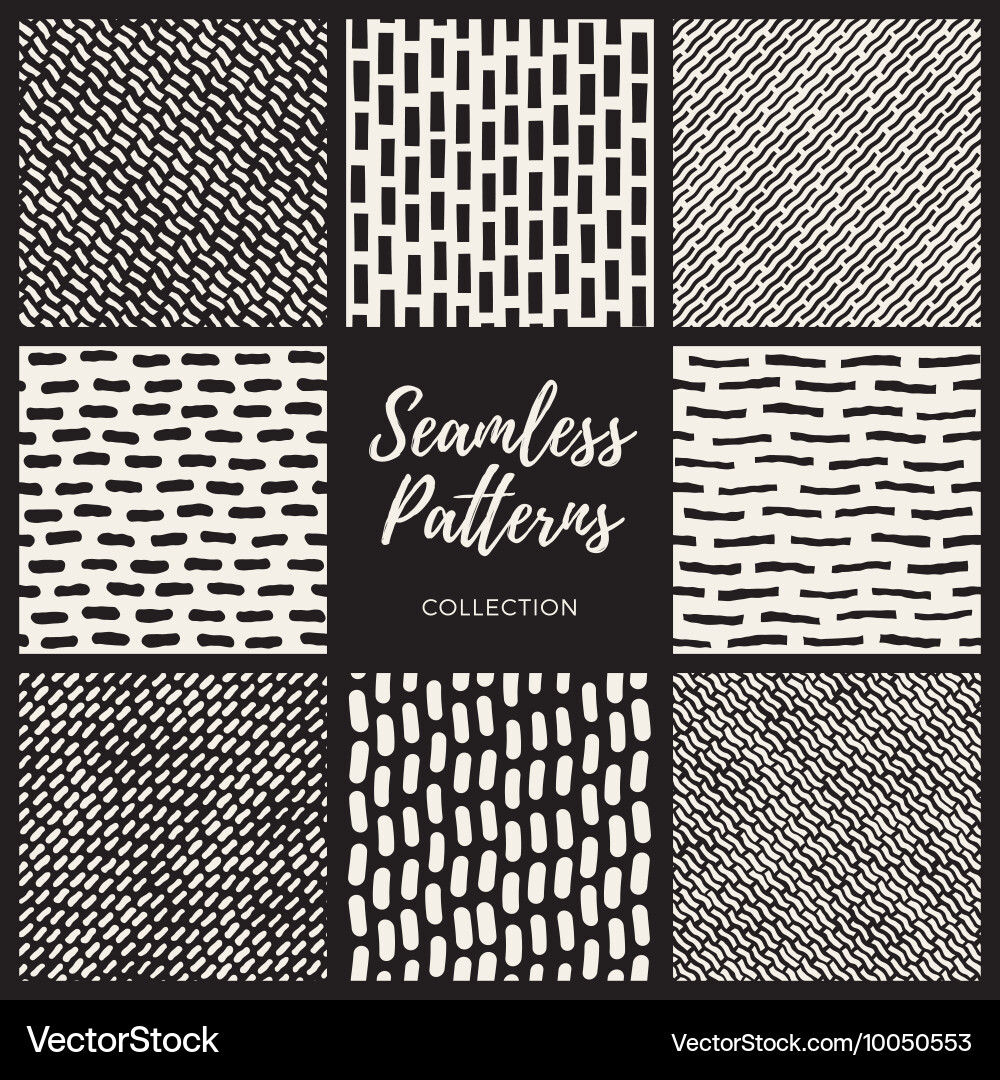 Nahtlose Hand gezeichnete Linien Muster Lizenzfreier Vektor