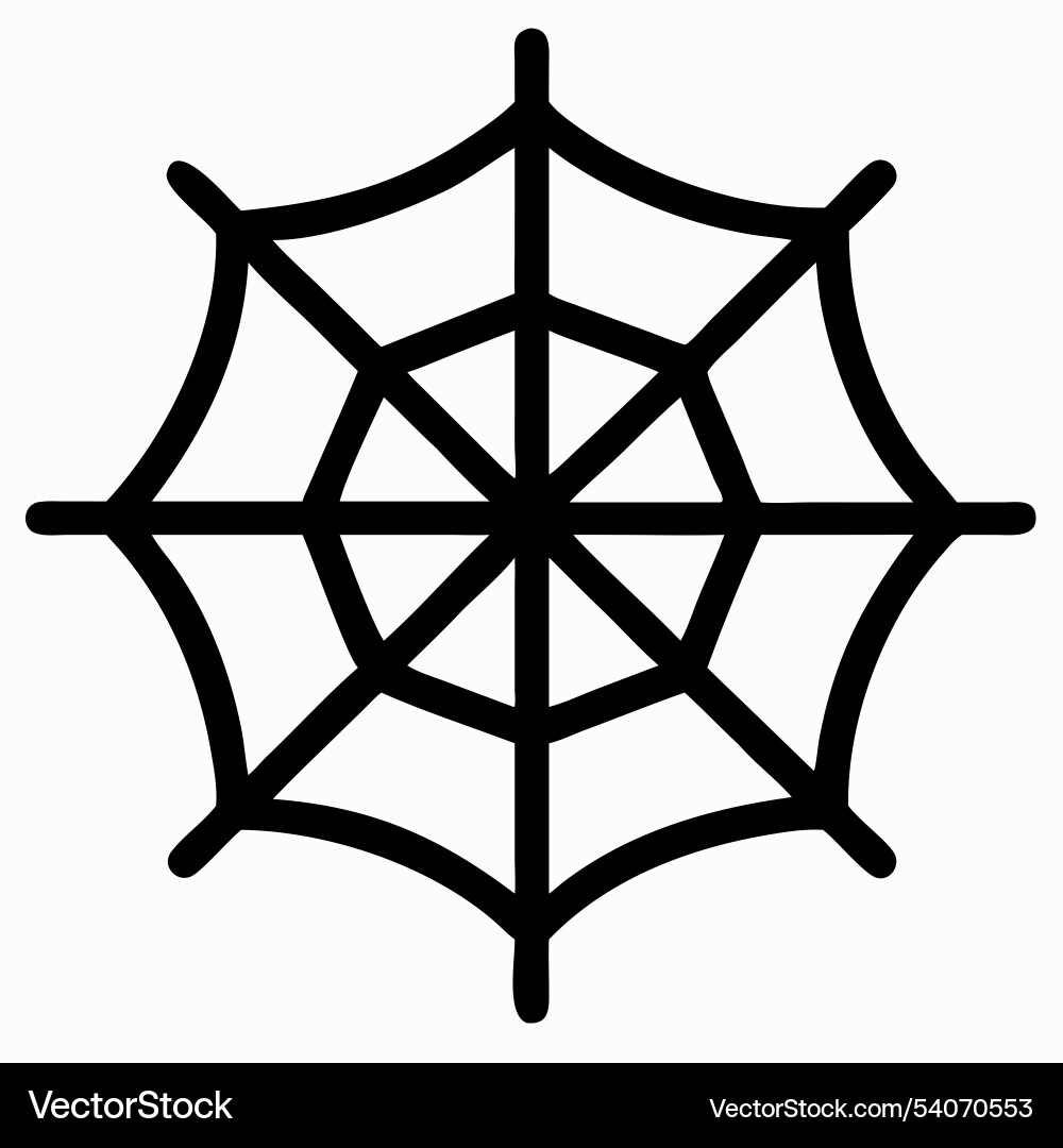 Spider web halloween spiderweb Royalty Free Vector Image