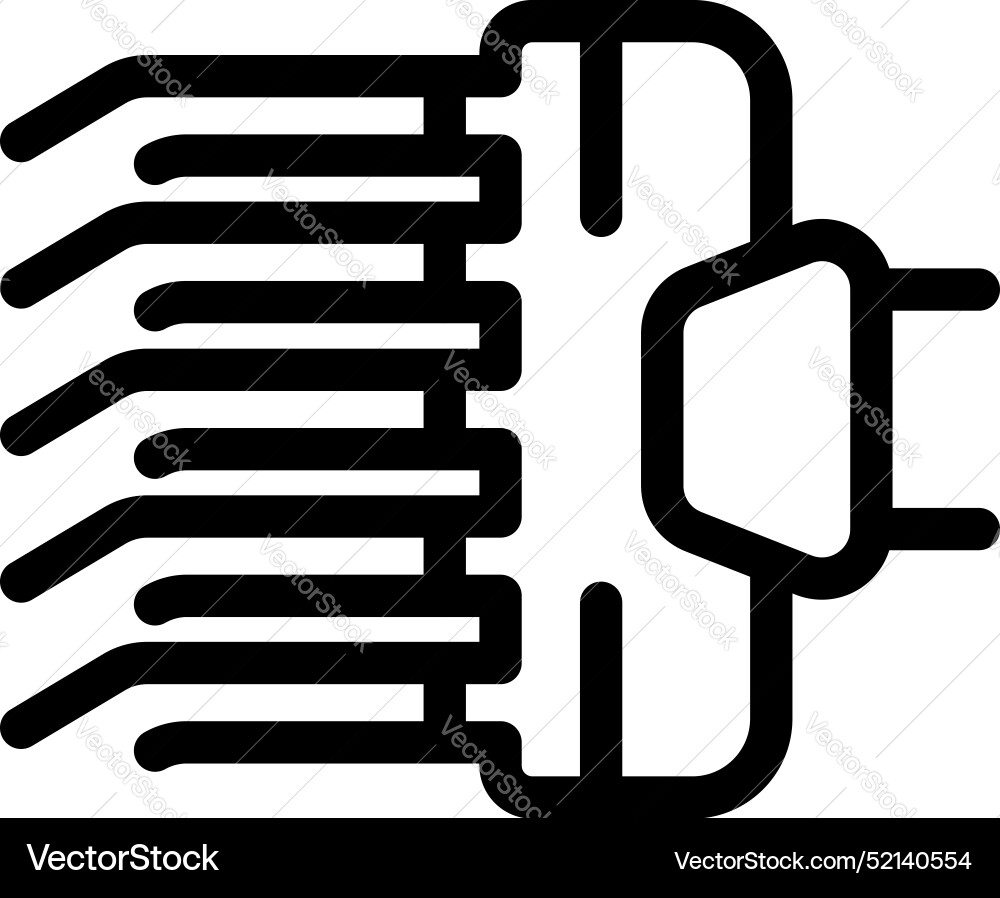 Electric plug connecting to power grid for energy Vector Image