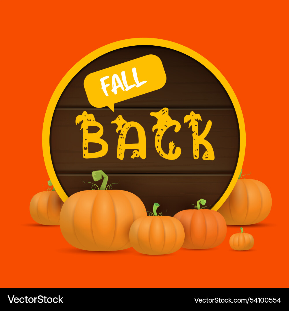 Fall back 2024 autumn daylight saving time ends Vector Image