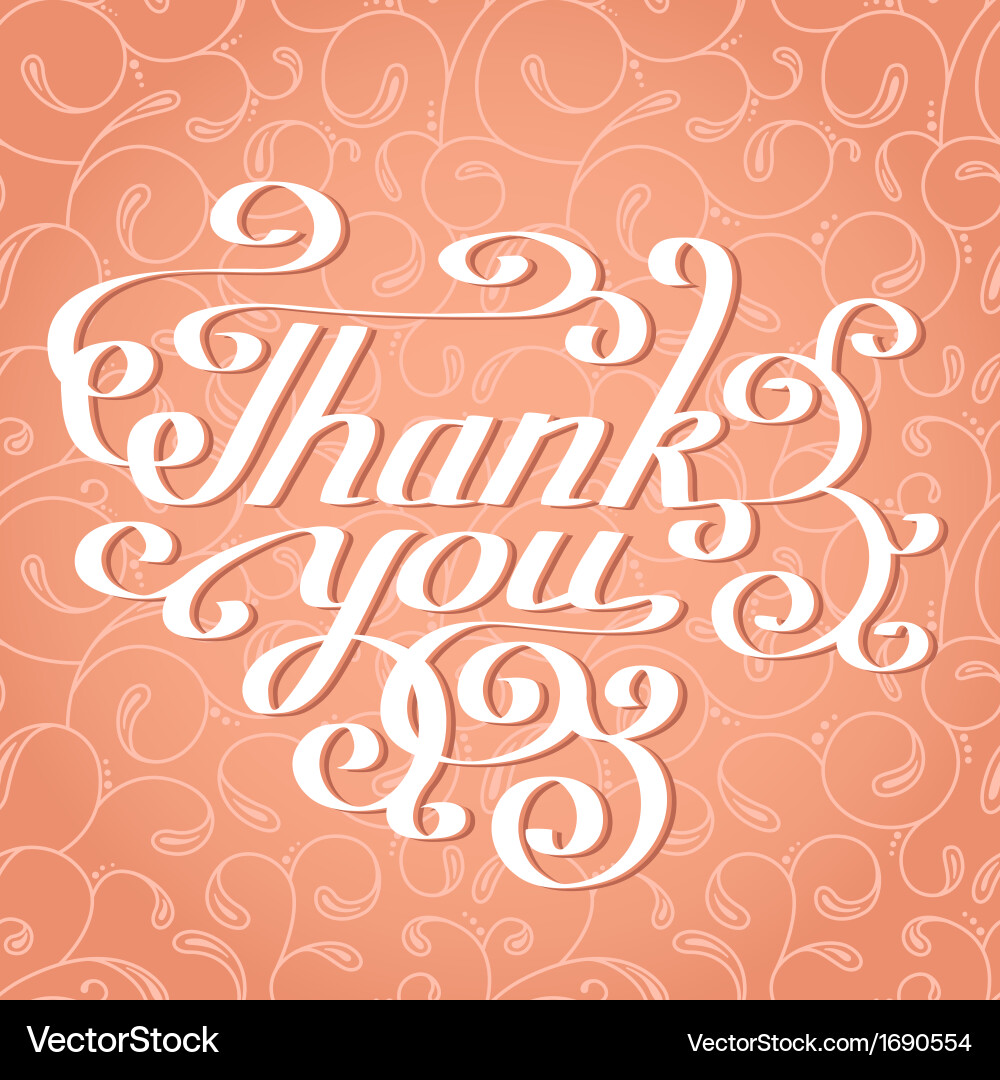 Thank you Royalty Free Vector Image - VectorStock