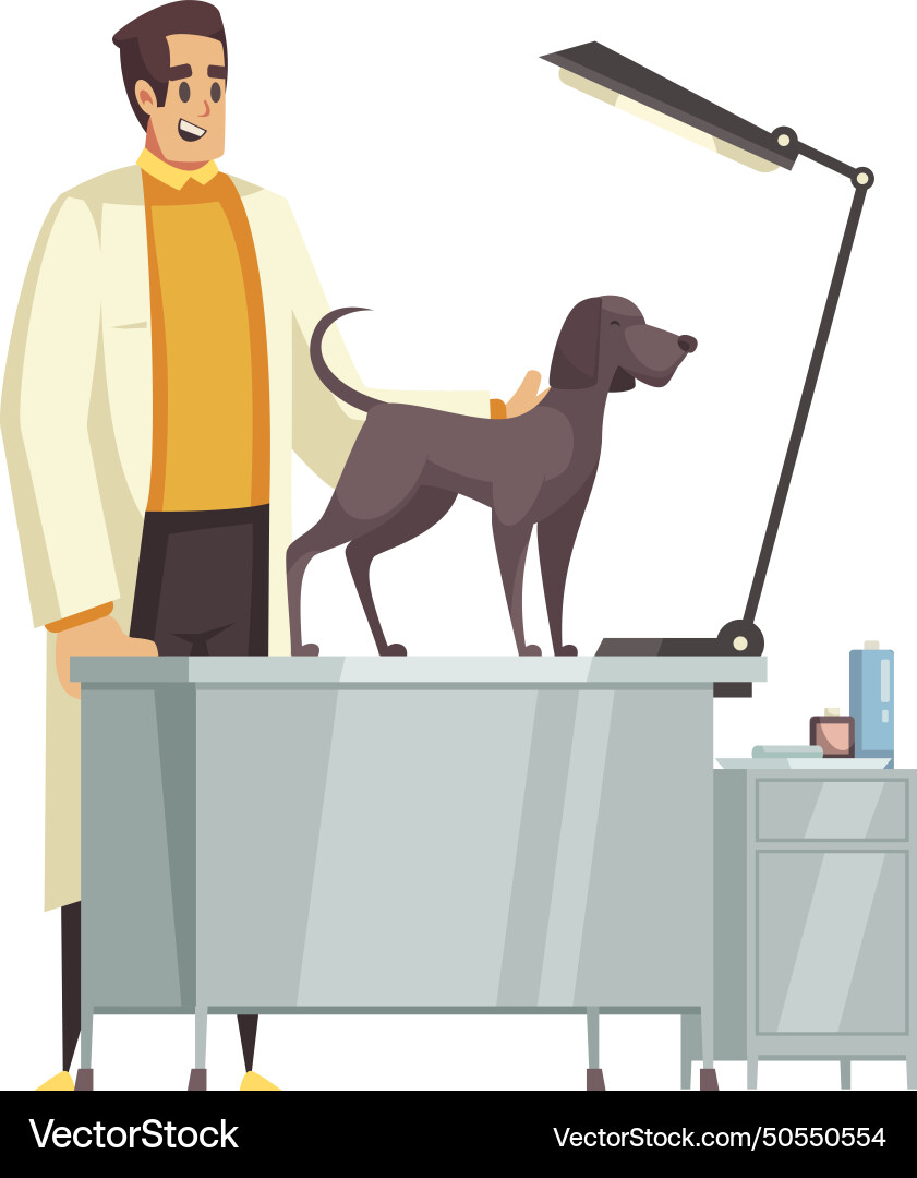 Vet cartoon Royalty Free Vector Image - VectorStock