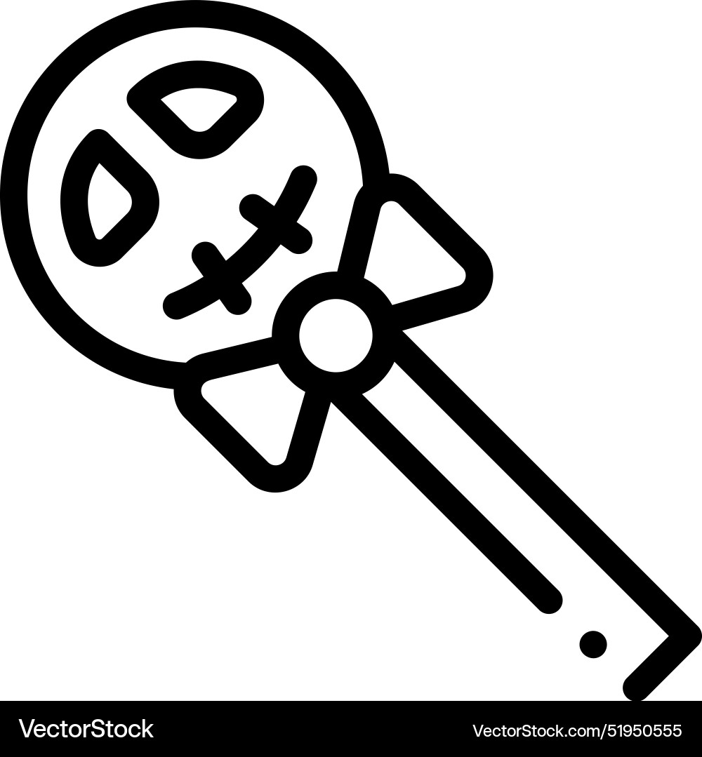 Candy icon thin linear style design isolated Vector Image