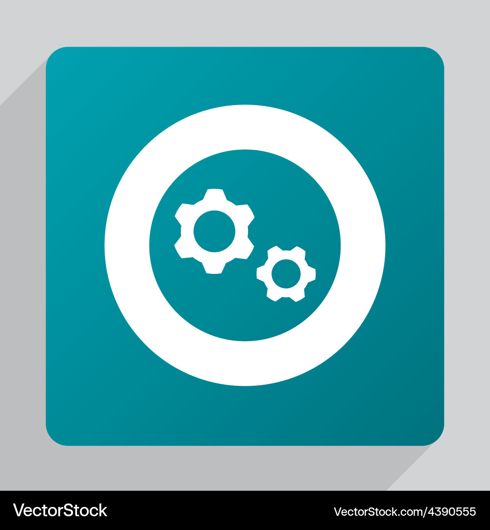 Symbol der flachen Einstellungen Lizenzfreies Vektorbild