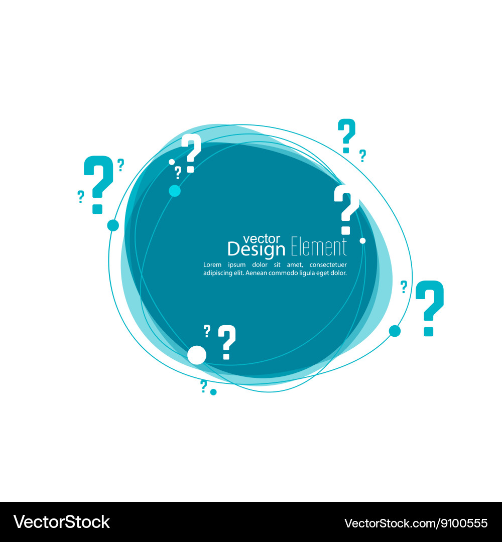 Frage Mark Icon - Anfrage-Symbol Lizenzfreies Vektorbild