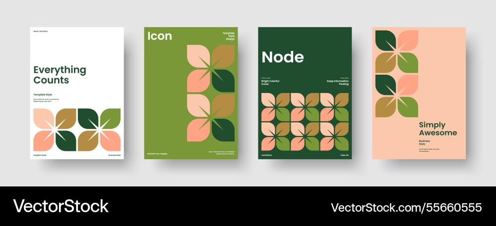 Modern book cover design Royalty Free Vector Image