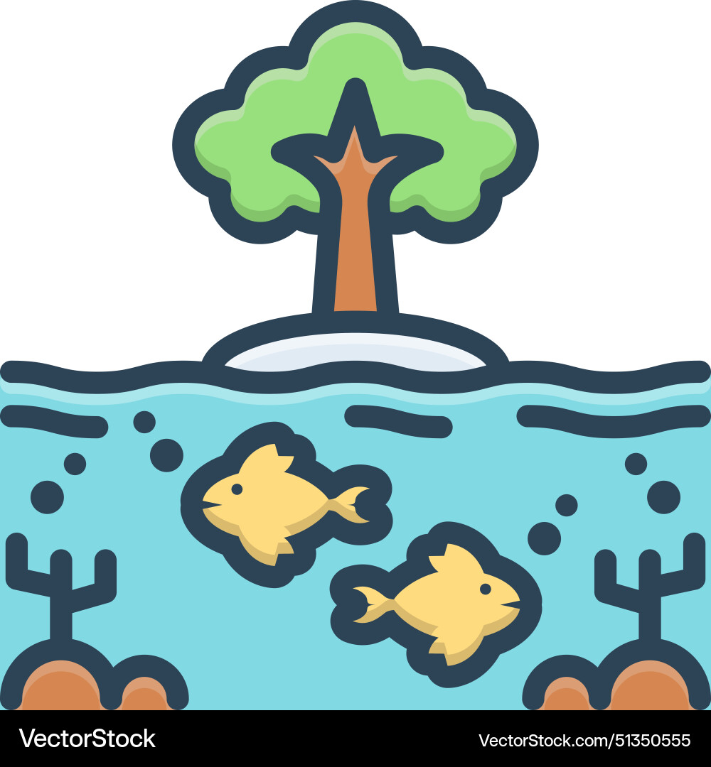 Ocean acidification Royalty Free Vector Image - VectorStock