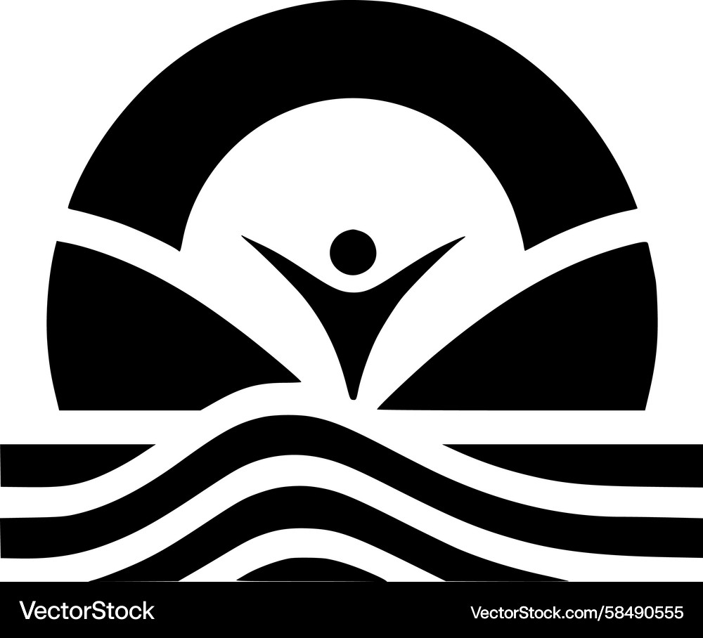 Oceanic Ascent Symbol Royalty Free Vector Image