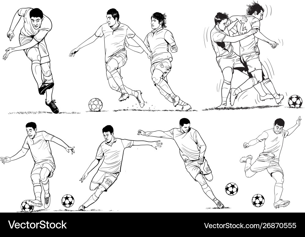 Soccers Royalty Free Vector Image - VectorStock