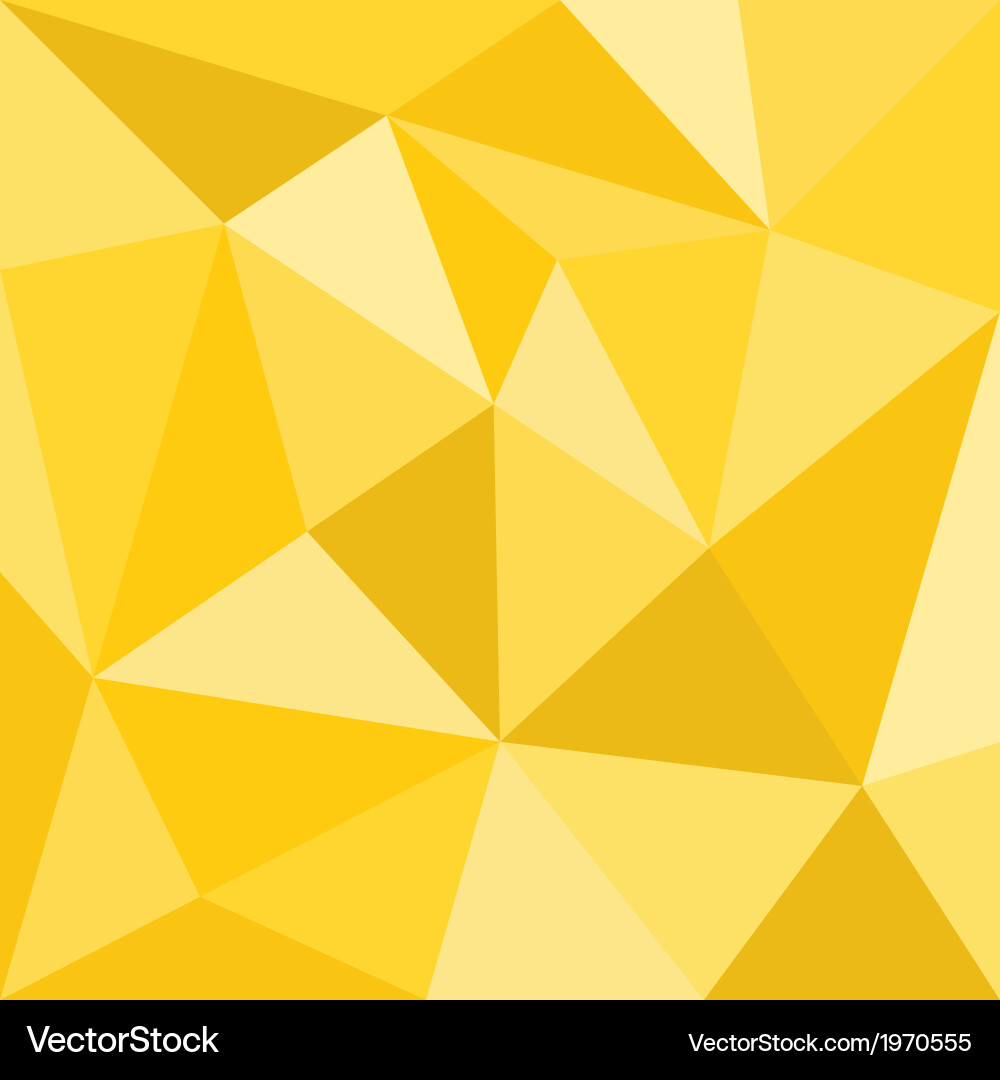 Triangle yellow background seamless sunny pattern Vector Image