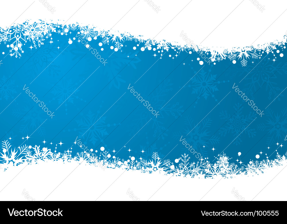 Winter Snowflake Frame Royalty Free Vector Image