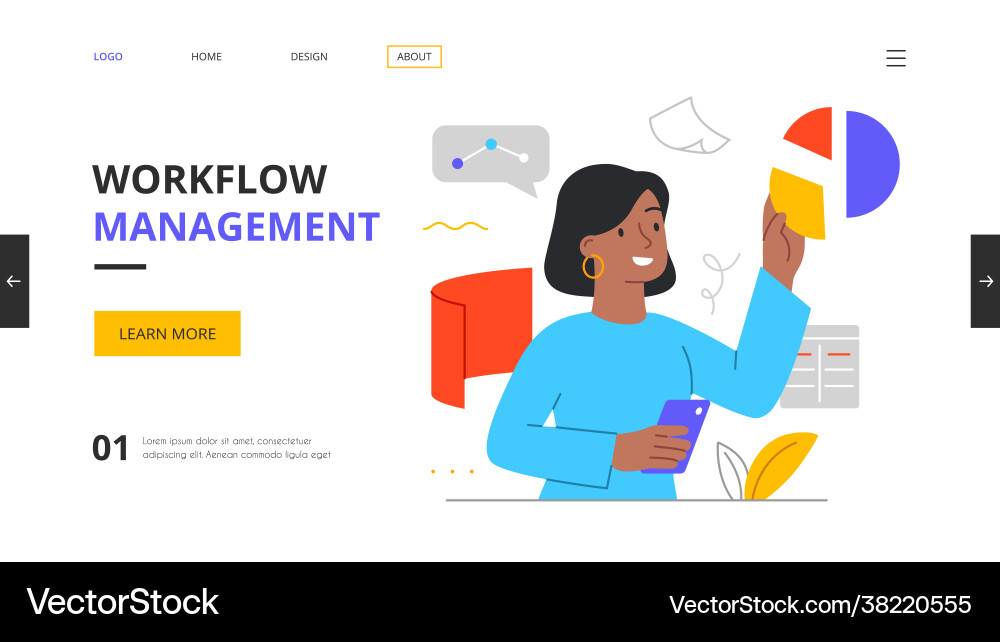 Workforce process optimization Royalty Free Vector Image