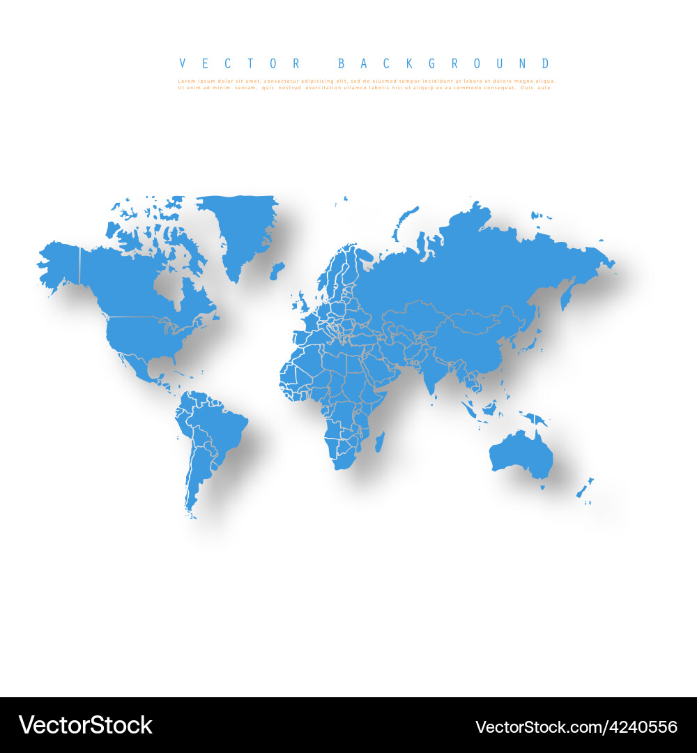 Abstract earth map Royalty Free Vector Image - VectorStock