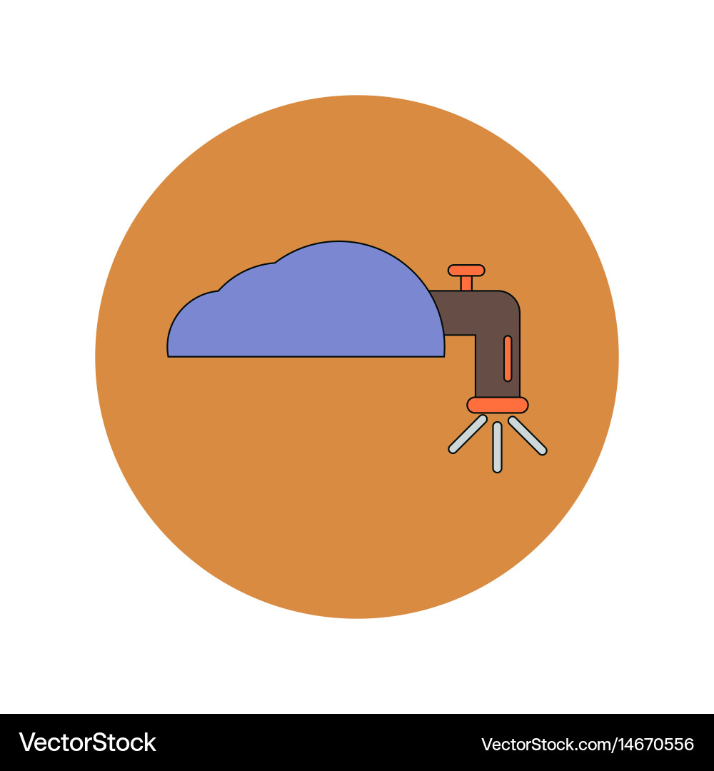 In flat design of water crane Royalty Free Vector Image