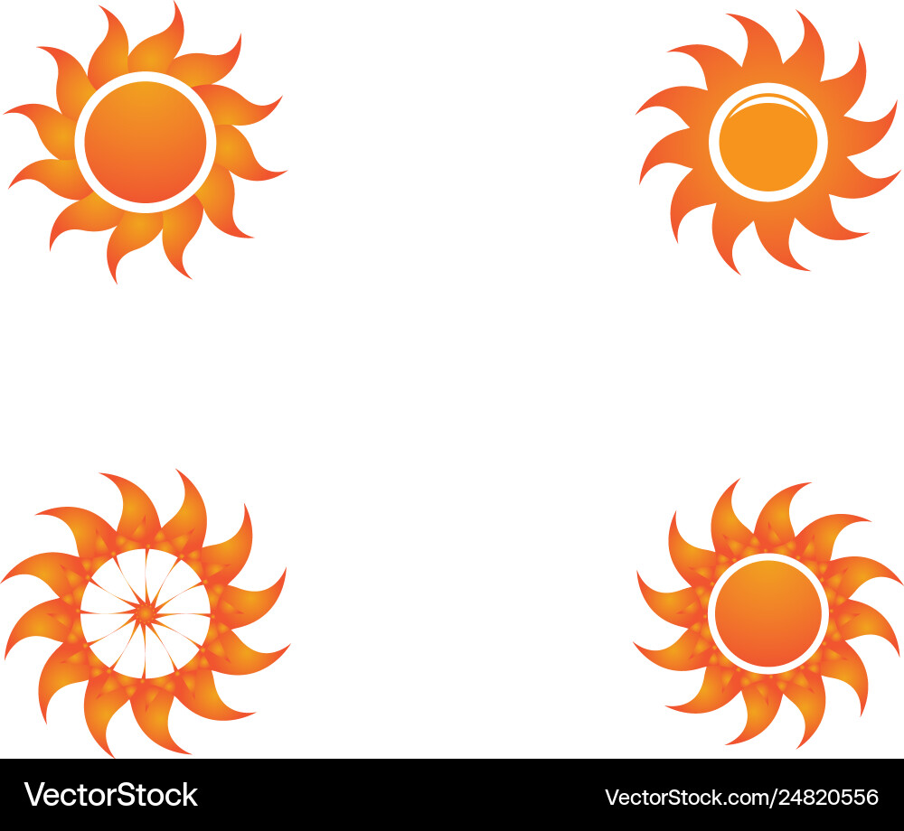 Sun symbol design Royalty Free Vector Image - VectorStock