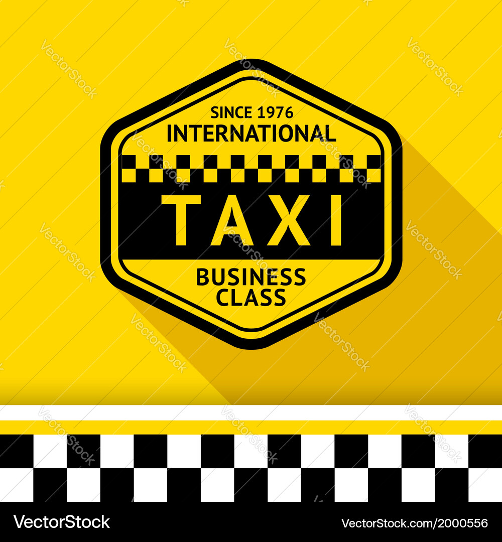 Taxi badge 12 Royalty Free Vector Image - VectorStock