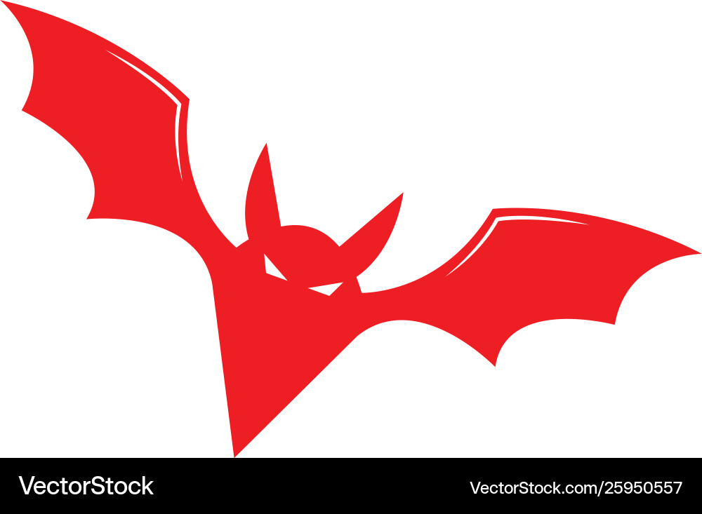 Bat icon logo Royalty Free Vector Image - VectorStock