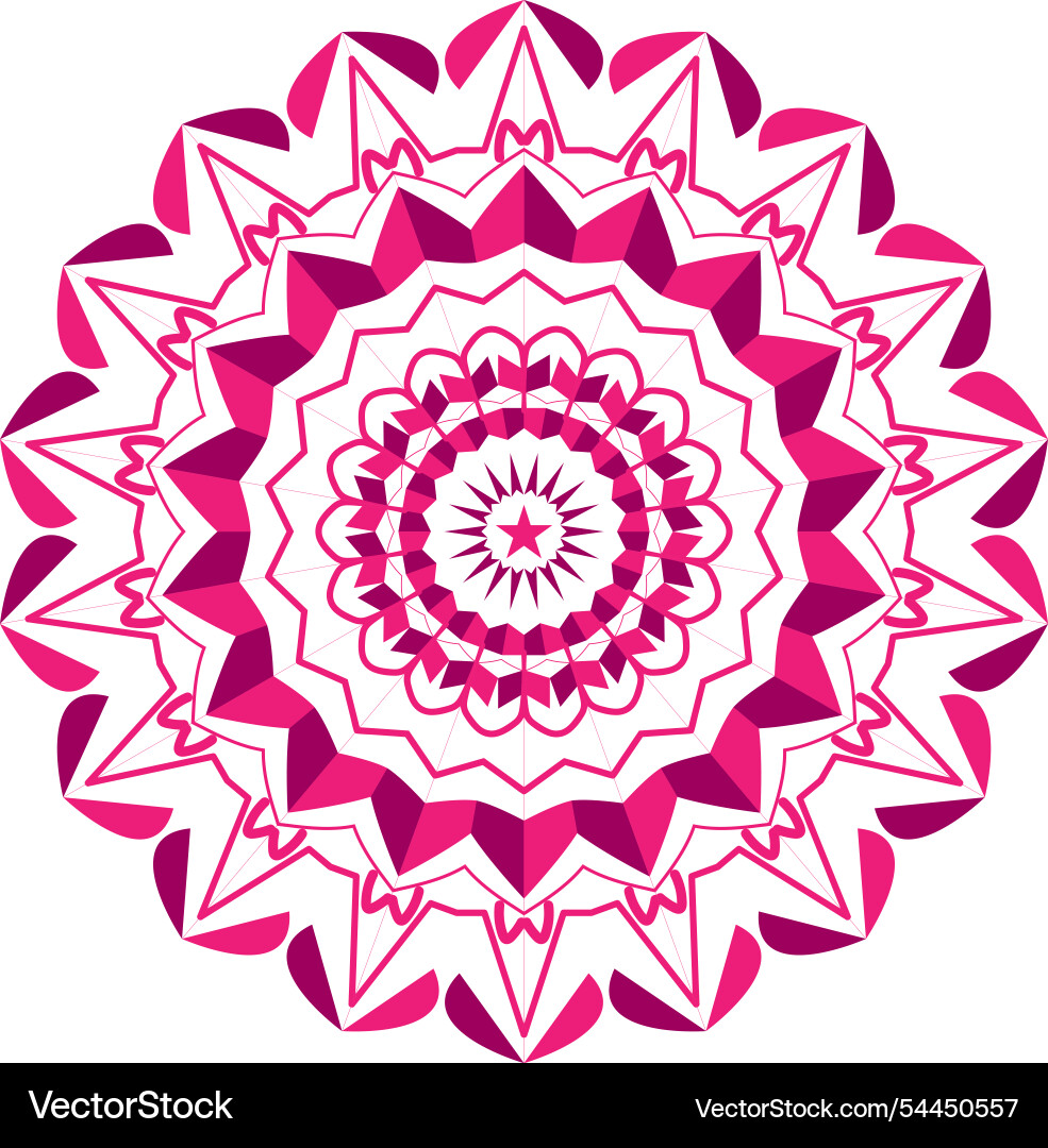 Mandala pattern art background 12 Royalty Free Vector Image