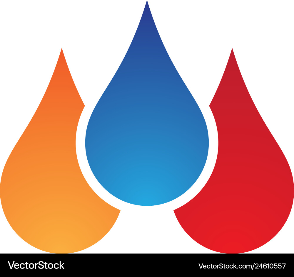 Wassertropfen Symbol Lizenzfreies Vektorbild