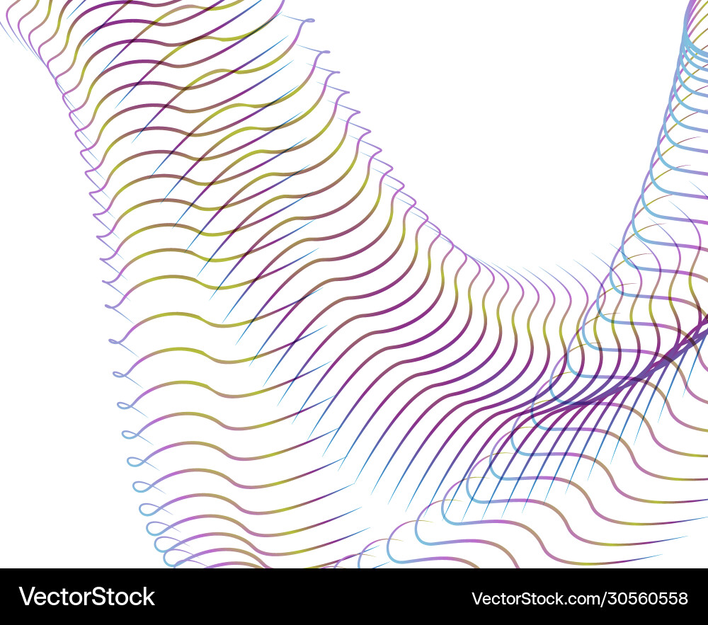 Abstract background blend wave line design Vector Image