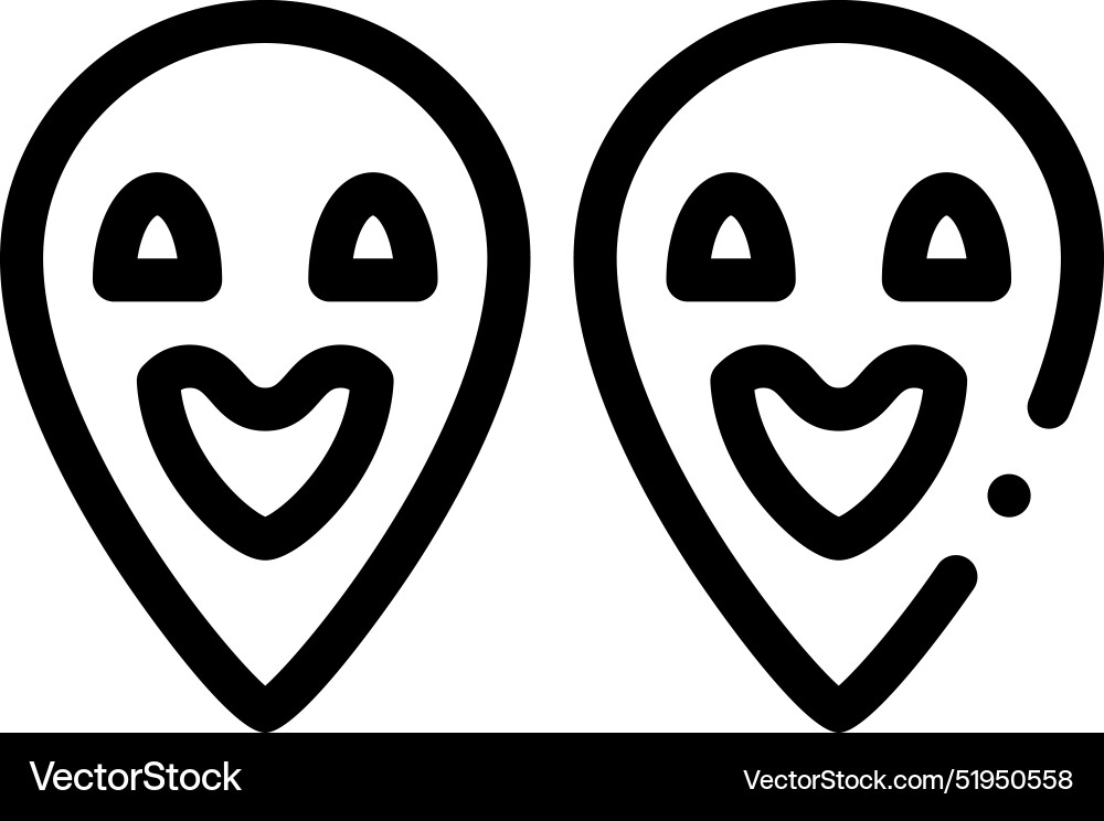 Candy icon thin linear style design isolated Vector Image