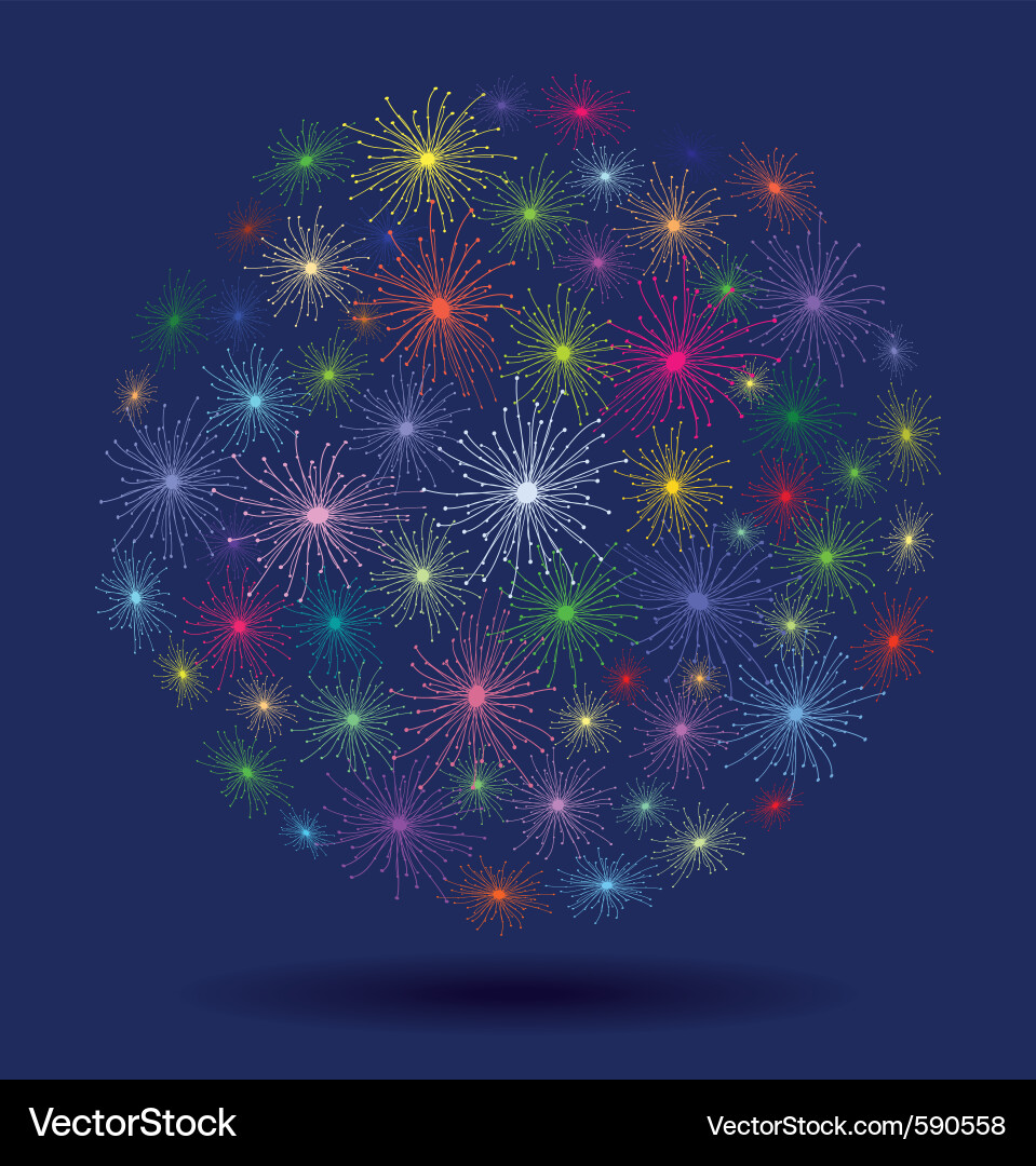 Fireworks Royalty Free Vector Image - VectorStock
