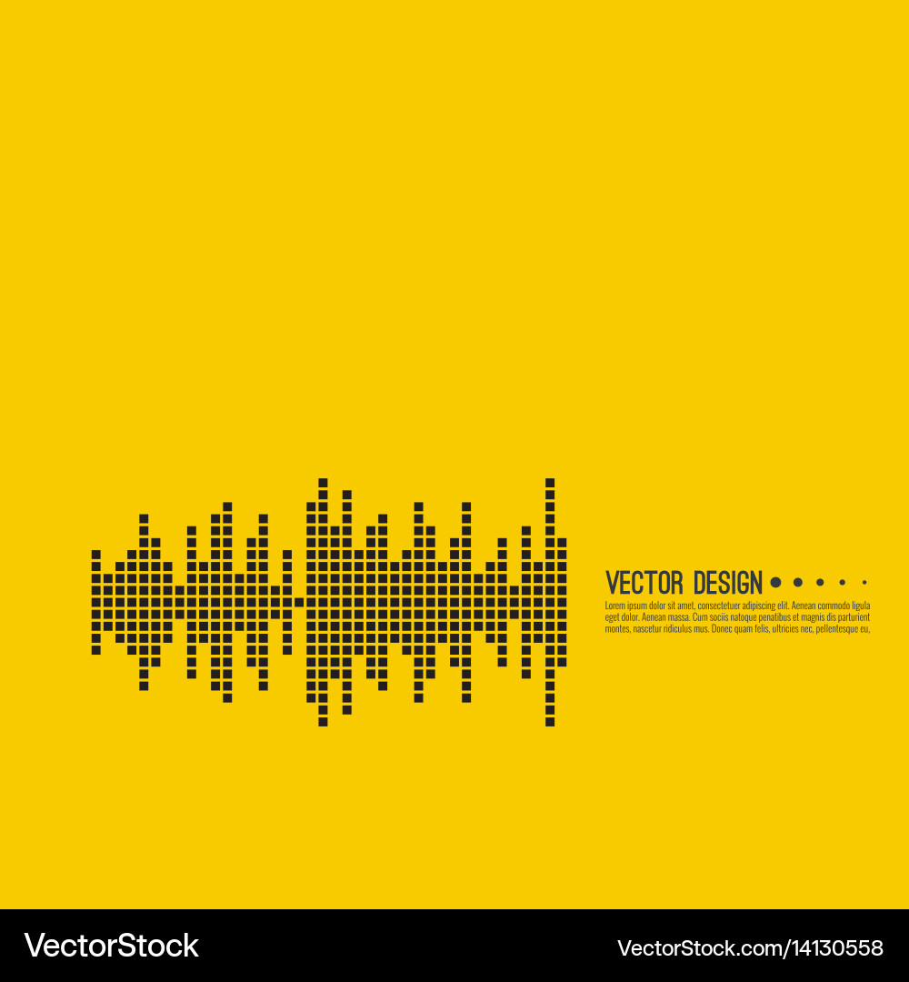 Music sound wave Royalty Free Vector Image - VectorStock